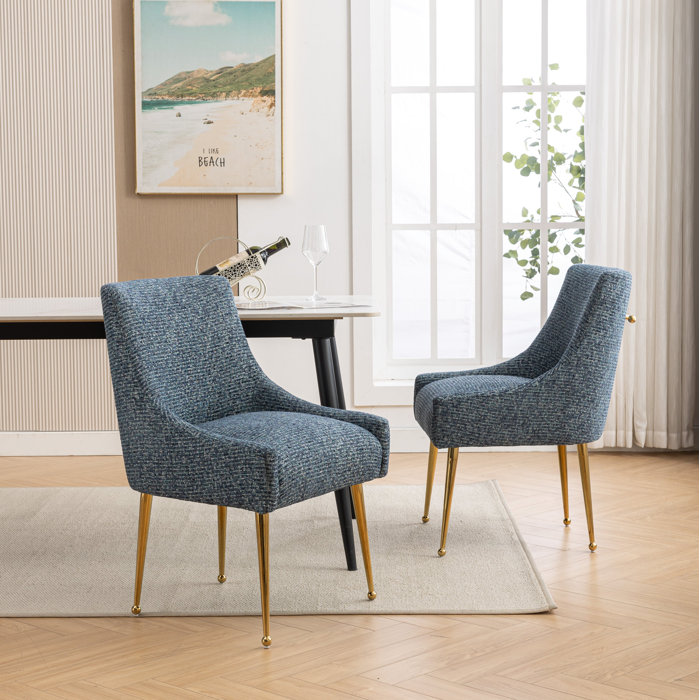 Mercer41 Waltrudis Linen Upholstered Side Chair | Wayfair